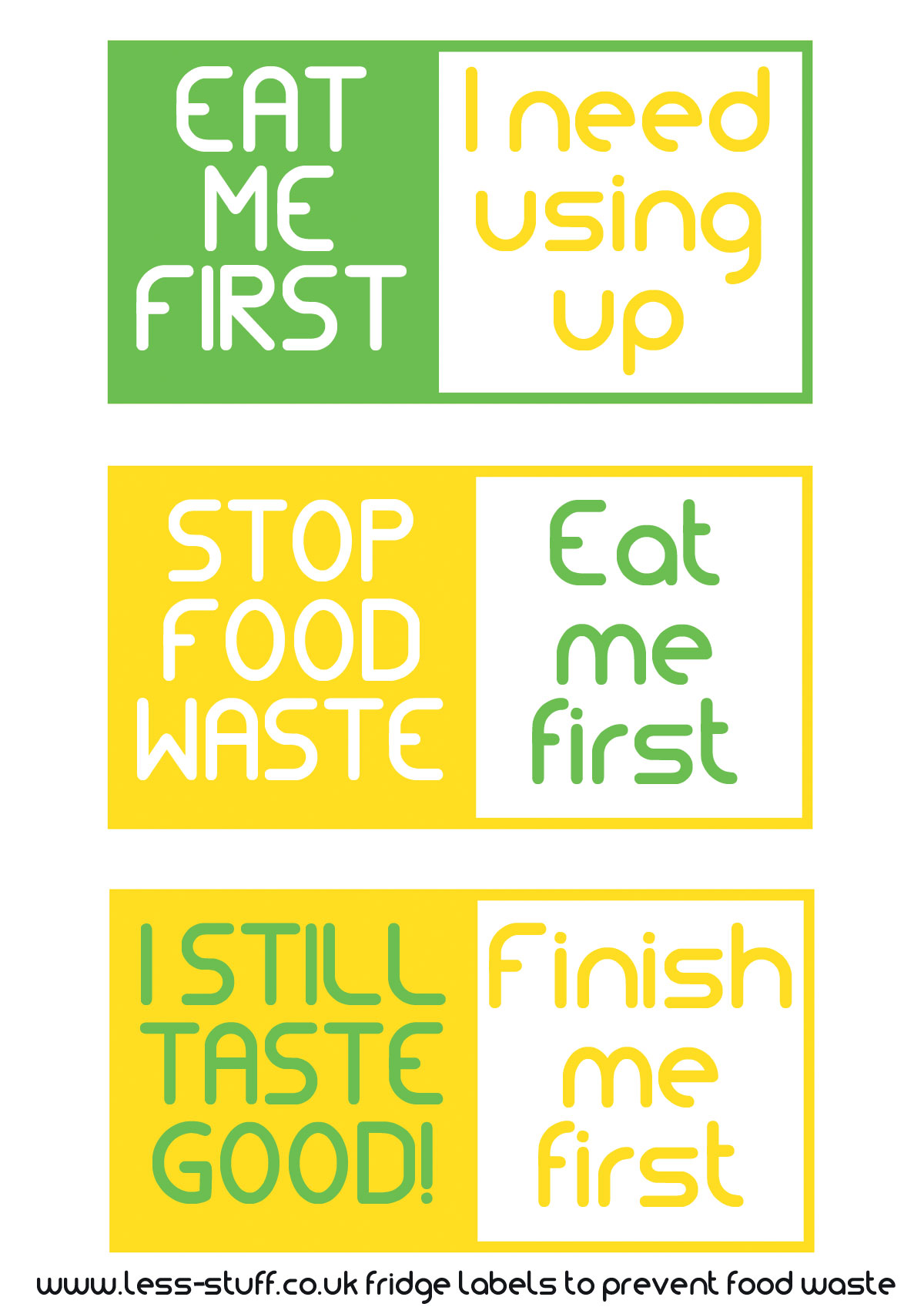 Remember to use up food before it goes off with these free printable ...