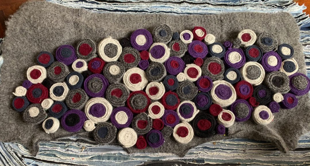 Reuse old jumpers to make a soft felted wool rug - Less Waste