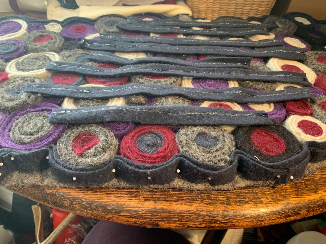 Reuse old jumpers to make a soft felted wool rug - Less Waste